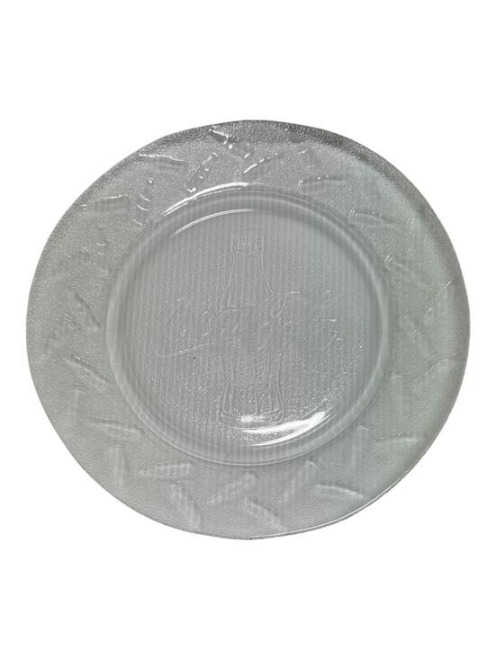 Dining | Vintage Cocacola Embossed Clear Glass Plate | Poshmark